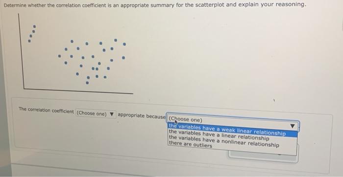 Solved Determine Whether The Correlation Coefficient Is An