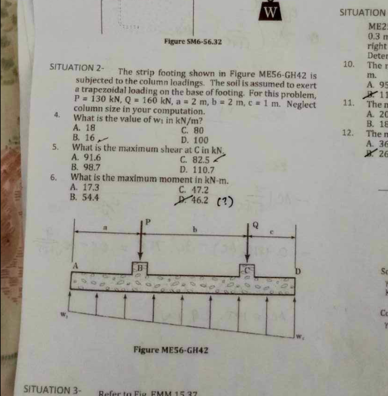 Solved SITUATIONSITUATION 2- ﻿The strip footing shown in | Chegg.com