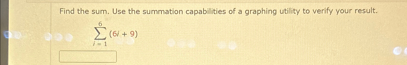 Solved Find the sum. Use the summation capabilities of a | Chegg.com