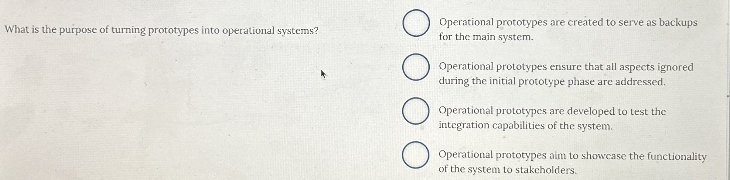 Solved What is the purpose of turning prototypes into | Chegg.com