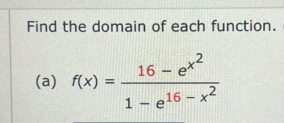 Solved Find the domain of each | Chegg.com