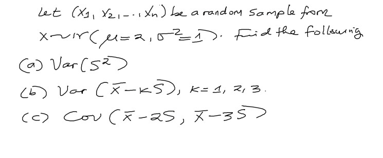 Solved Let (x1,x2,dots,xn) be ﻿a random sample | Chegg.com