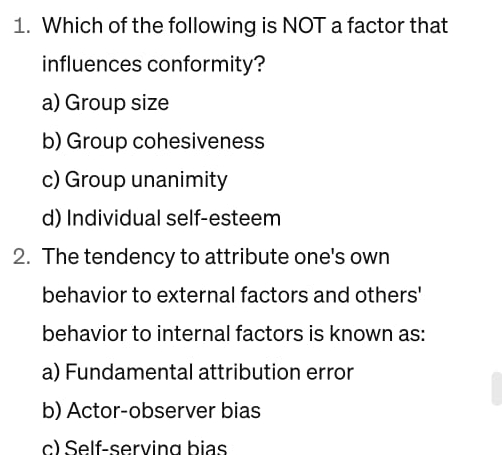 Solved Which of the following is NOT a factor that | Chegg.com