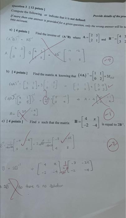 Solved Question 3 | 12 points ] Provile details of the pro | Chegg.com