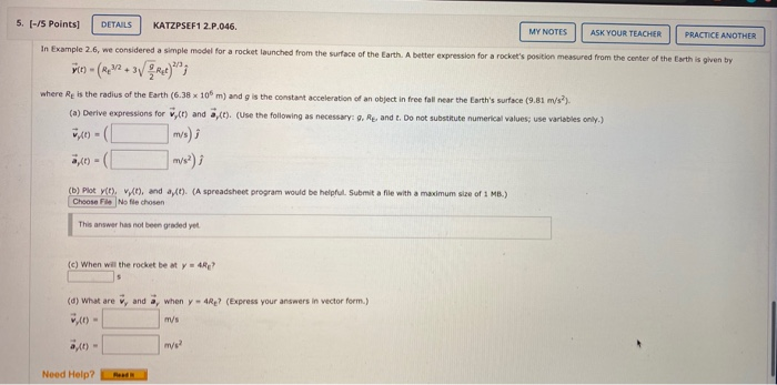 Solved 5. (-/5 Points DETAILS KATZPSEF1 2.P.046. MY NOTES | Chegg.com Solved 5. (-/5 Points DETAILS KATZPSEF1 2.P.046. MY NOTES | Chegg.com