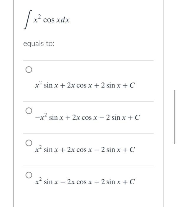 Solved What is the integration by parts formula? [u'v'dx | Chegg.com