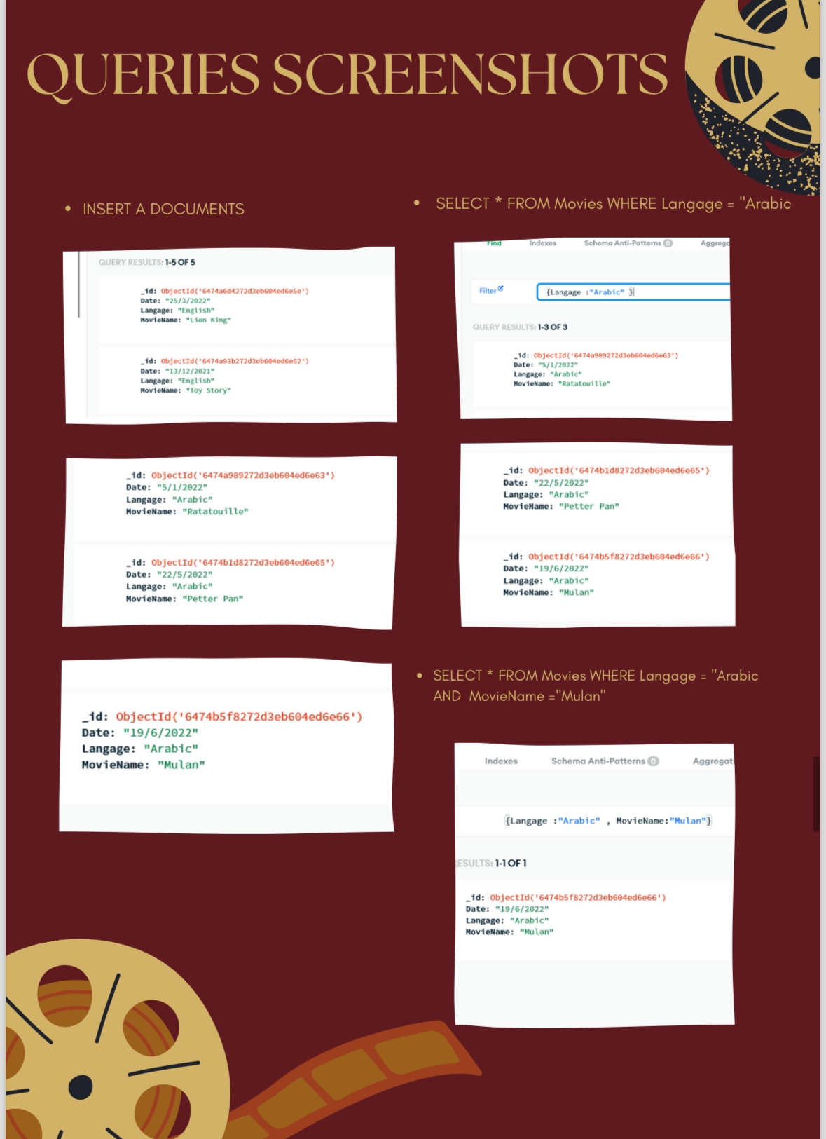 Solved Hi Can You Please Write Mongodb 7 ﻿queries For Cinema 7481