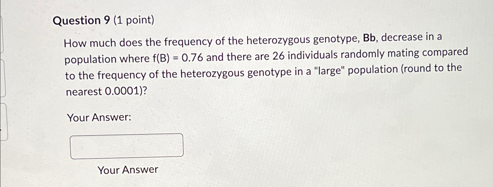 Solved Question 9 (1 ﻿point)How much does the frequency of | Chegg.com