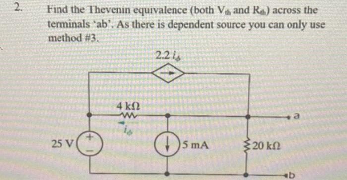 Solved Find the Thevenin equivalence (both Vth and Rth ) | Chegg.com