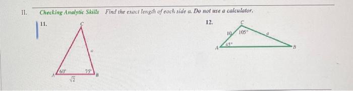 Solved Checking Analytic Skills Find the exact lengih of | Chegg.com