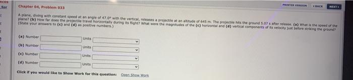 Solved CES Chapter 04, Problem 033 PRINTER VERSION BACK NETI | Chegg.com