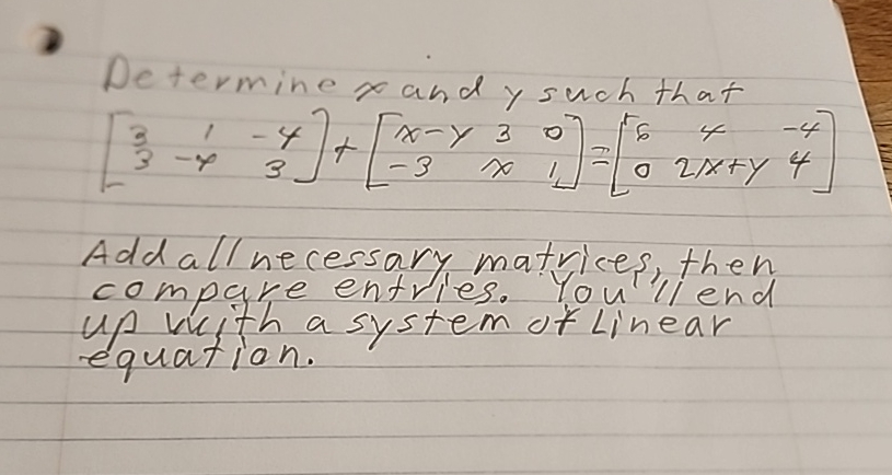 Solved Determine x ﻿and y ﻿such | Chegg.com