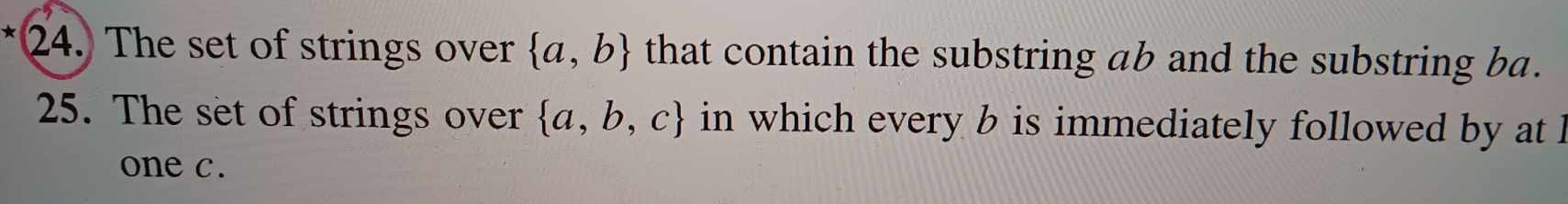 Solved The set of strings over {a,b} ﻿that contain the | Chegg.com