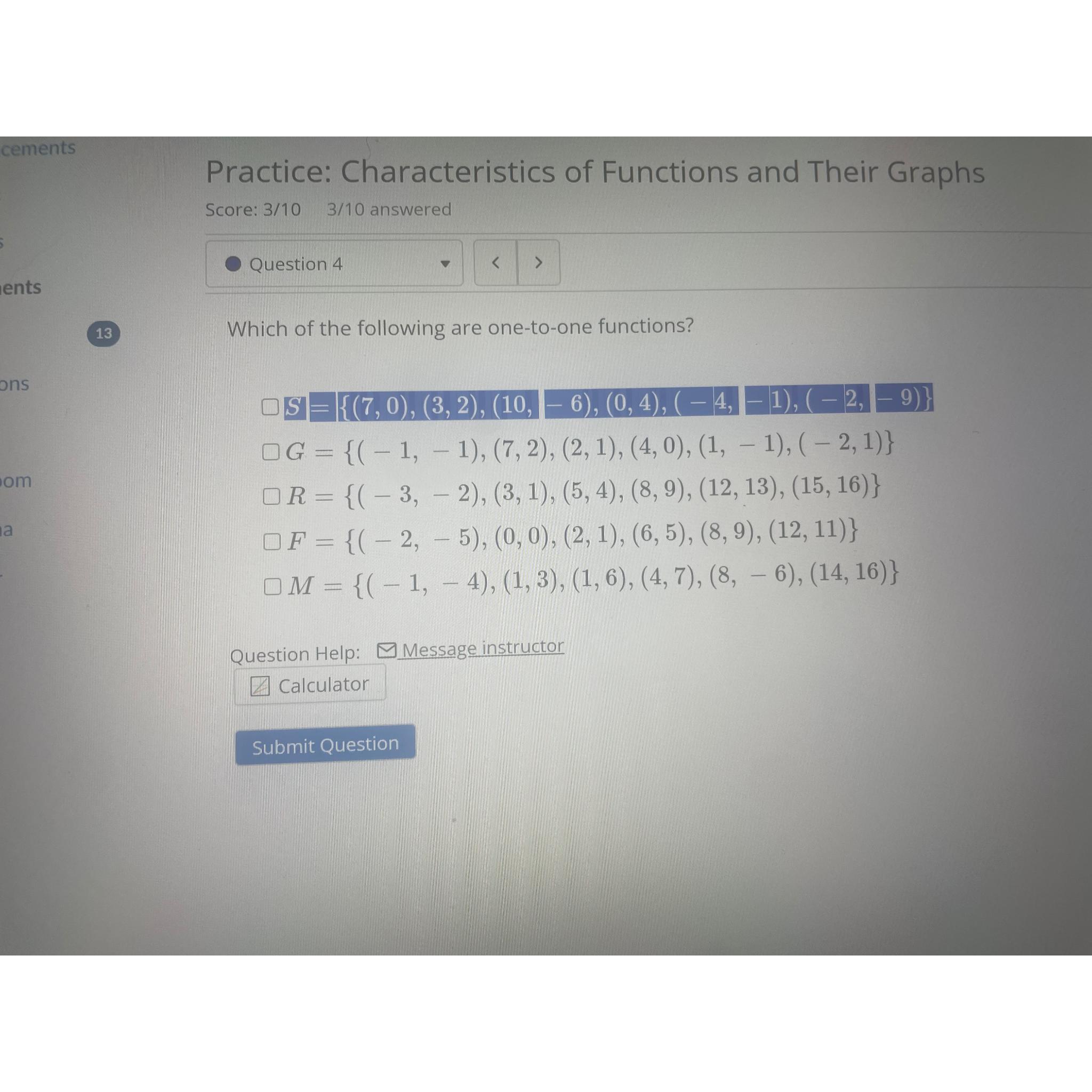 Solved Practice: Characteristics of Functions and Their | Chegg.com