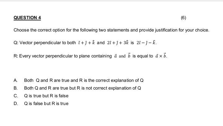 Solved Choose the correct option for the following two | Chegg.com