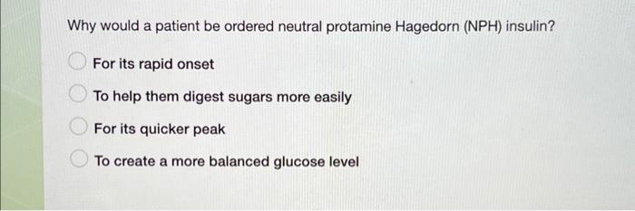 Solved Why would a patient be ordered neutral protamine | Chegg.com