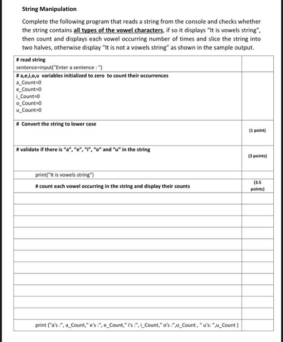 Solved String Manipulation Page 4 of 9 | Chegg.com