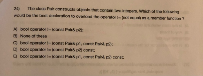 Solved Given a class MyClass that contains a member function | Chegg.com