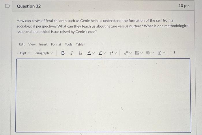 Solved How can cases of feral children such as Genie help us | Chegg.com