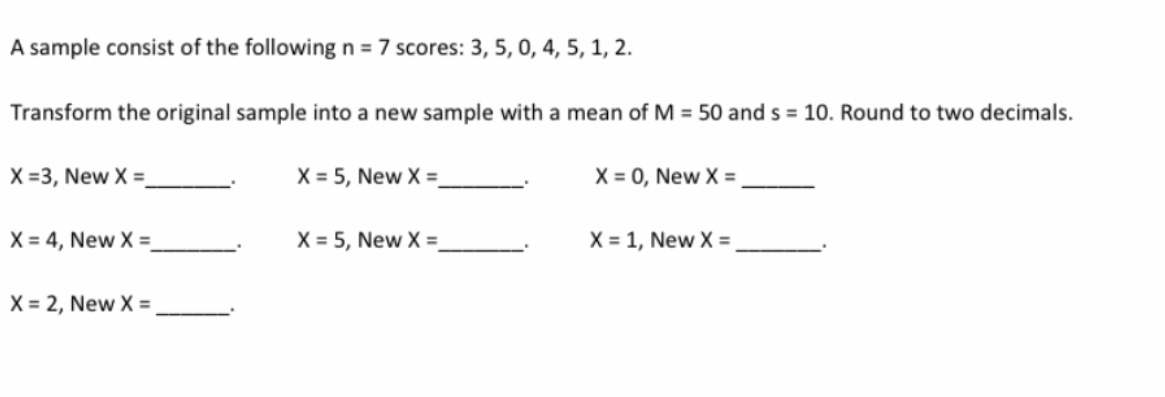 Solved A sample consist of the following n=7 ﻿scores: | Chegg.com
