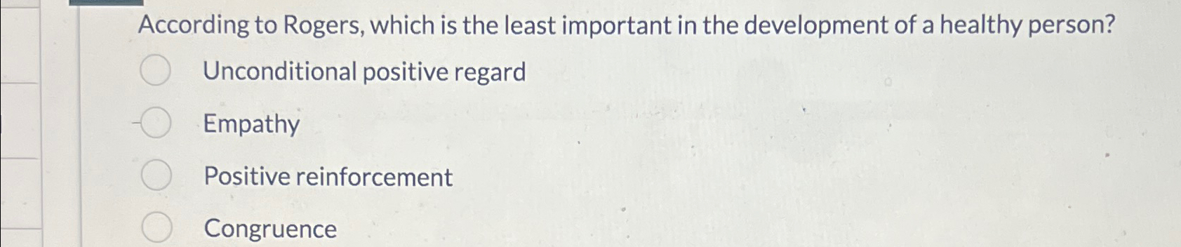 Solved According to Rogers, which is the least important in | Chegg.com