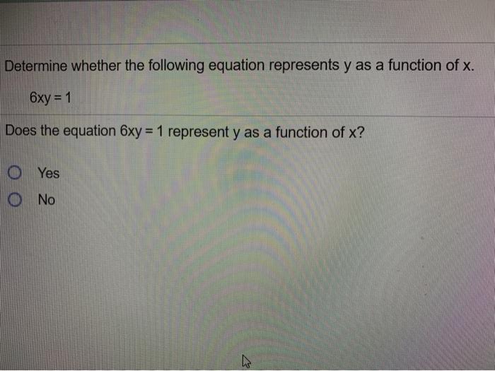 Solved Determine Whether The Following Equation Represents Y