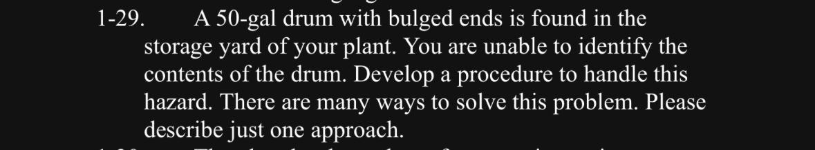 Solved 1-29. ﻿A 50-gal drum with bulged ends is found in the | Chegg.com