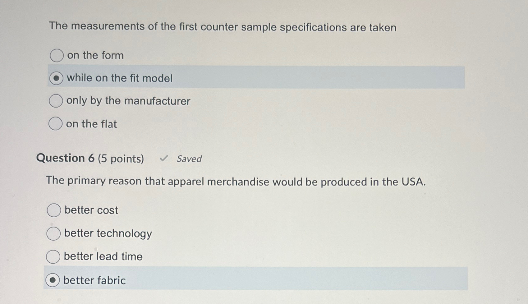 Solved The measurements of the first counter sample | Chegg.com