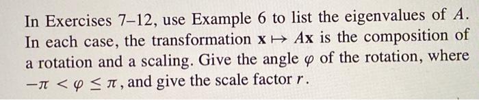 Solved In Exercises 7–12, use Example 6 to list the | Chegg.com