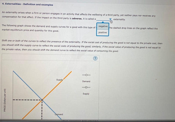 Solved 4. Externalities - Definition and examples An | Chegg.com