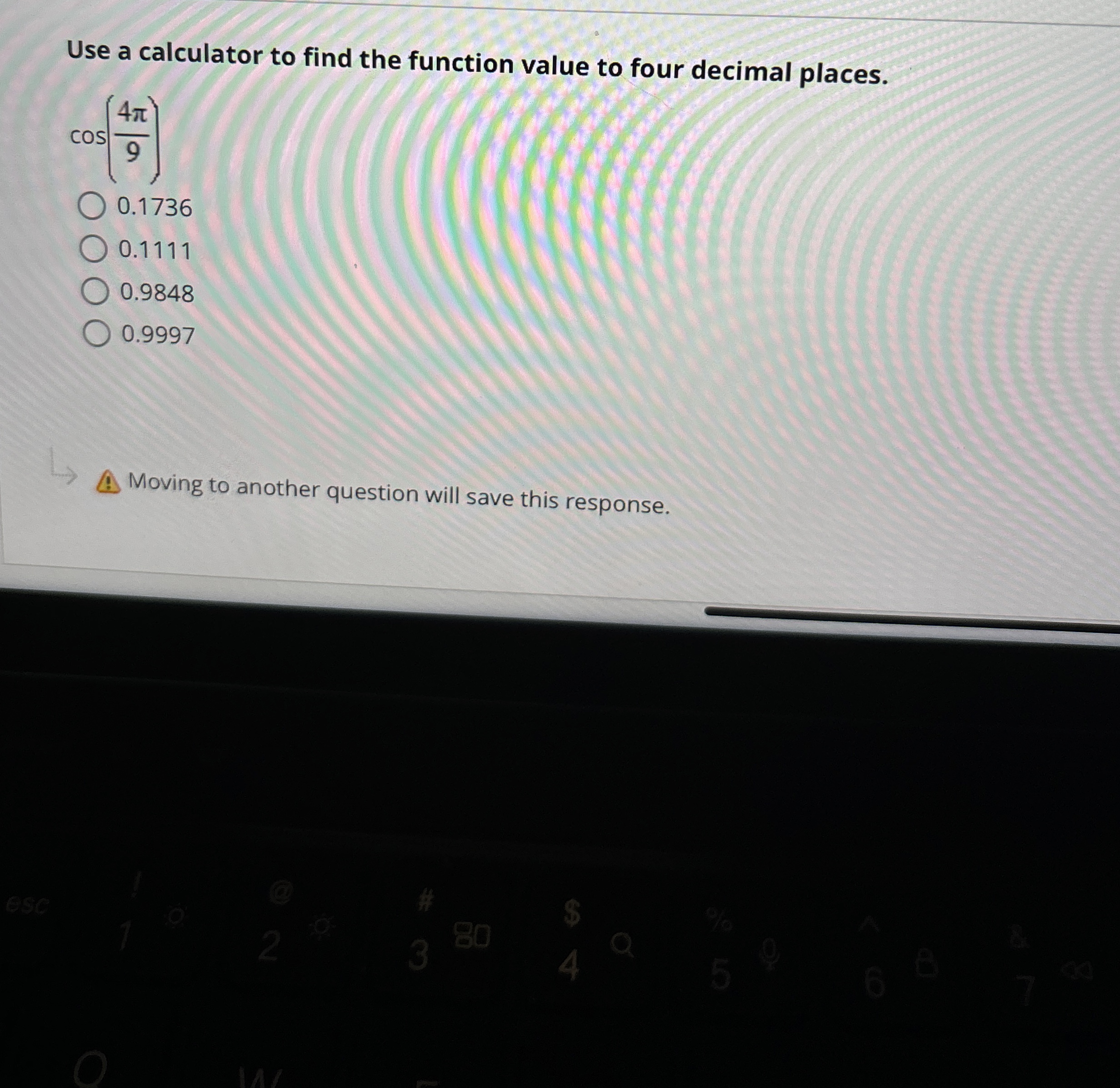 Solved Use a calculator to find the function value to four | Chegg.com
