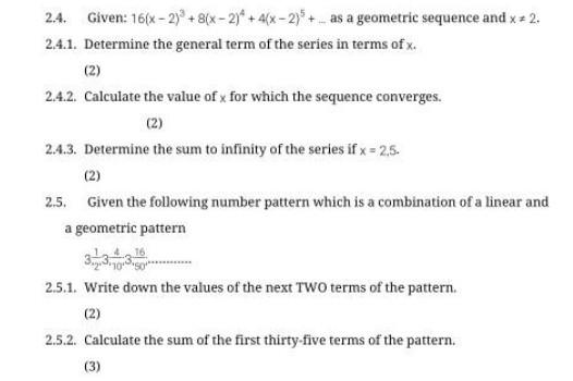 Solved 2.4. Given: 16(x - 2) + 8(x - 2)* + 4(x - 2) + as a | Chegg.com