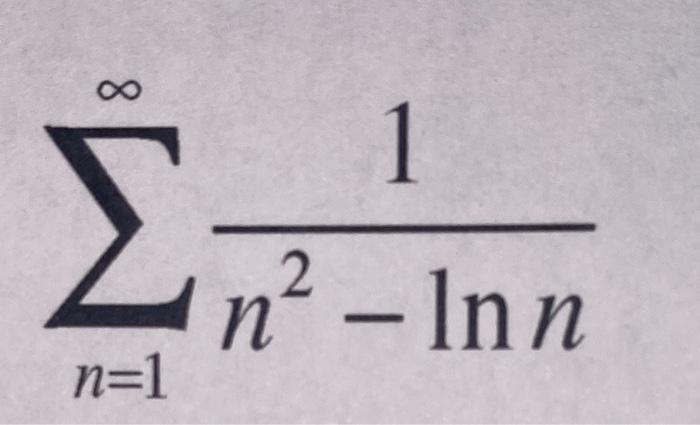Solved Use the limit comparison test to determine the | Chegg.com
