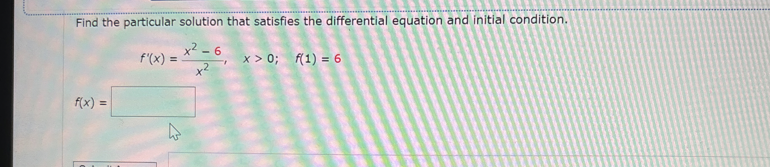 Solved Find the particular solution that satisfies the | Chegg.com