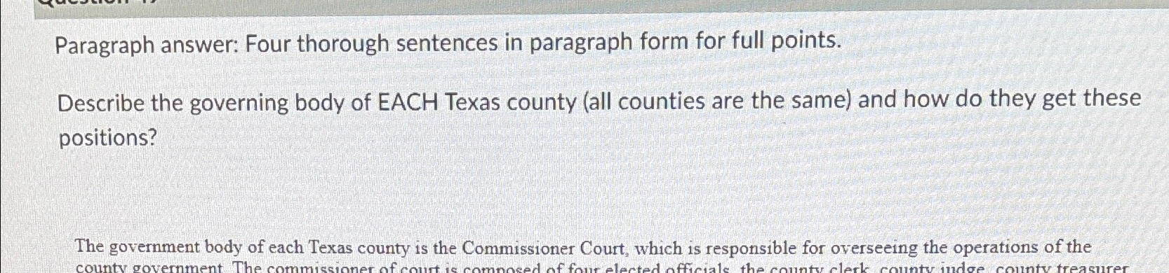 Solved Paragraph answer: Four thorough sentences in | Chegg.com