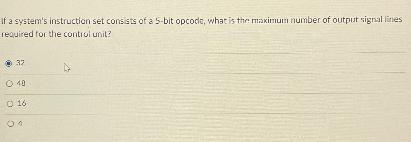 Solved If a system's instruction set consists of a 5-bit | Chegg.com