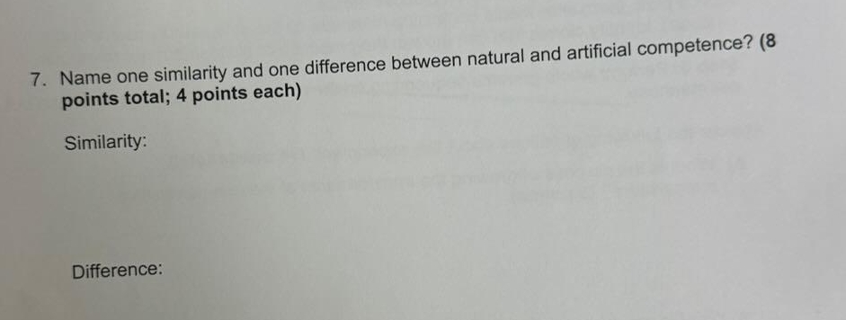 Solved Name one similarity and one difference between | Chegg.com