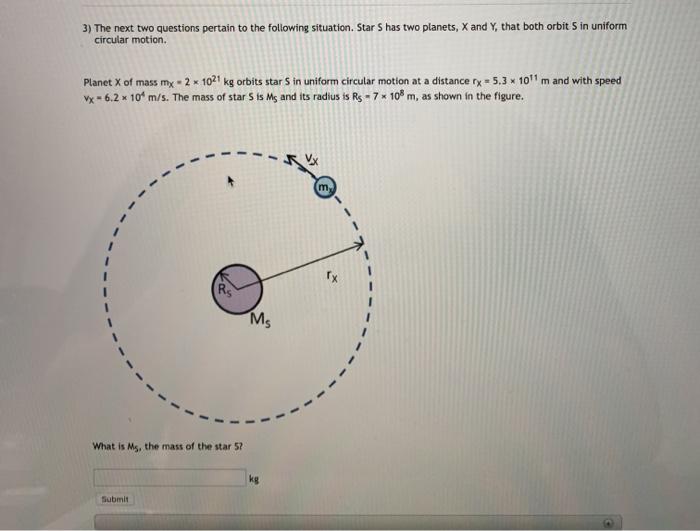 Circular Motion Planets