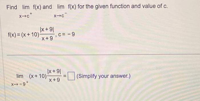 Solved Find limf(x) and limf(x) for the given function and | Chegg.com