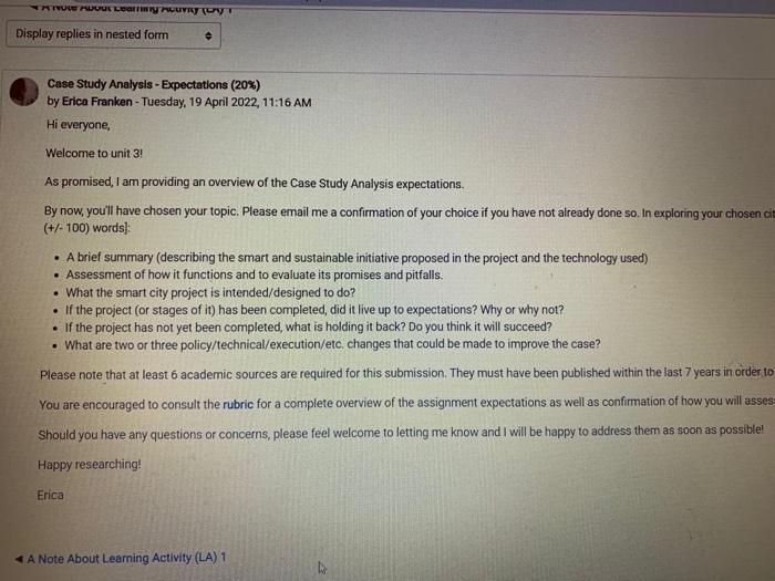 RTE ROULOTHY POUVRENT Display replies in nested form | Chegg.com