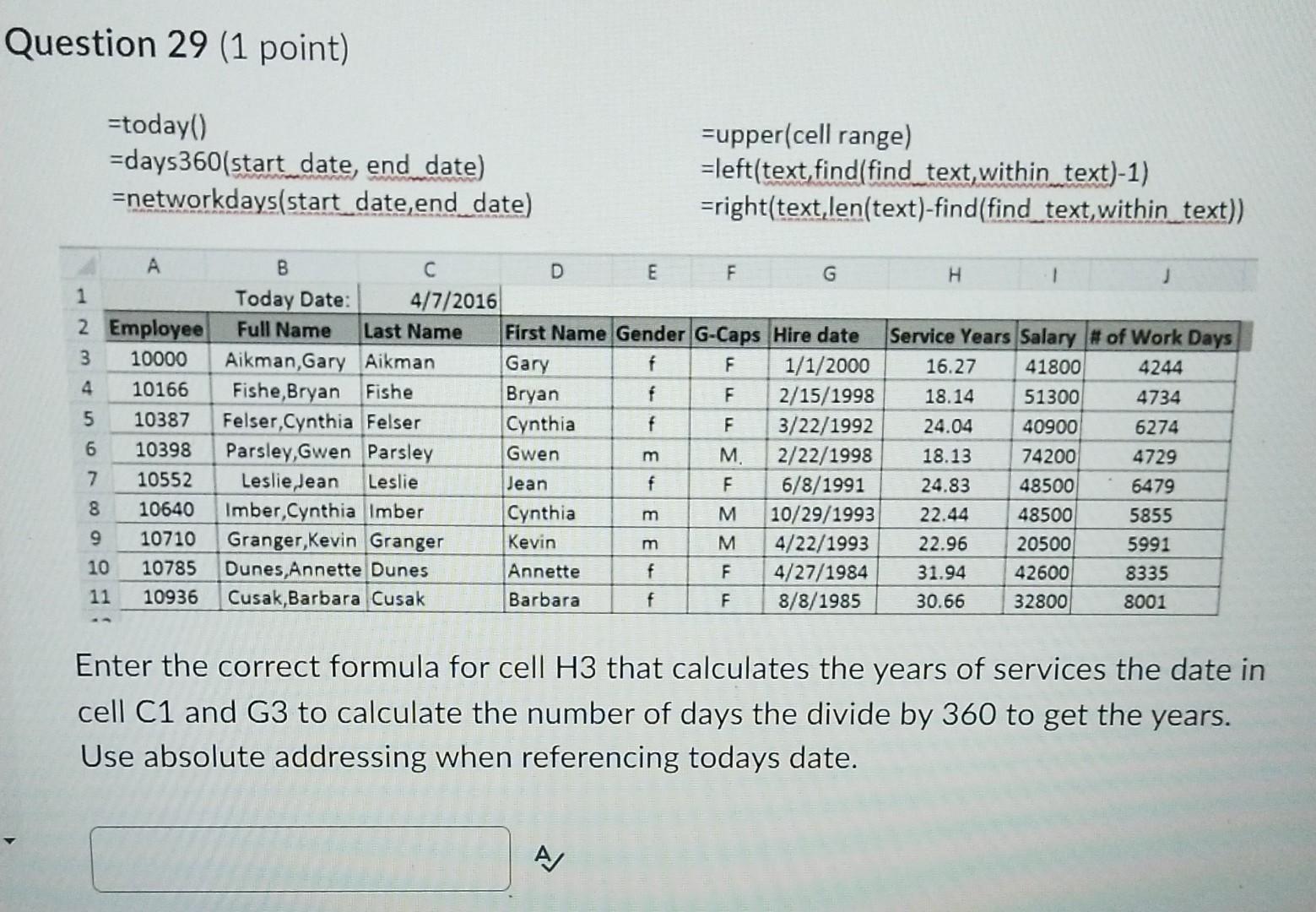 Solved Question 28 (1 point) Enter the correct function for | Chegg.com