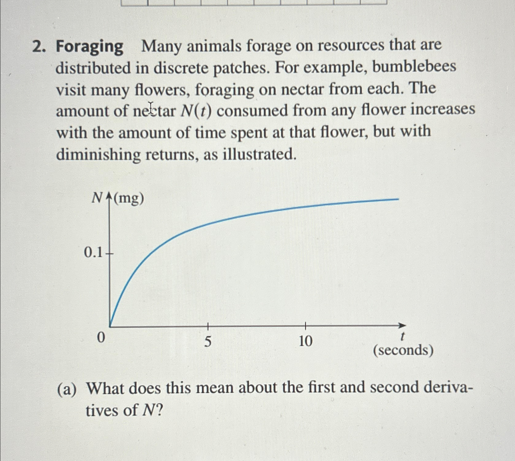 Solved Foraging Many animals forage on resources that are | Chegg.com