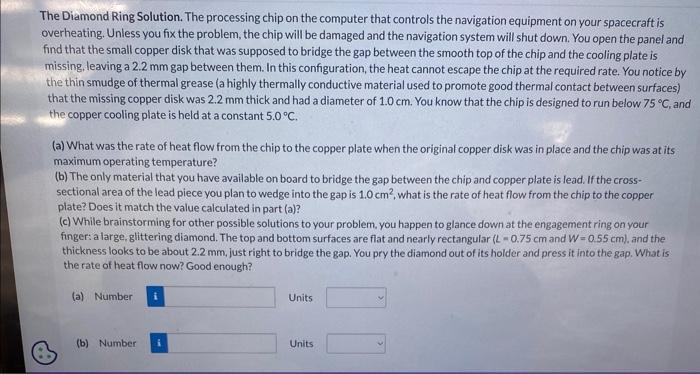 Solved The Diamond Ring Solution. The processing chip on the | Chegg.com