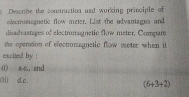 Solved Describe the construction and working principle of | Chegg.com