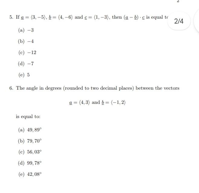 Solved Multiple Choice Questions 1. The arrows AB and BC in | Chegg.com