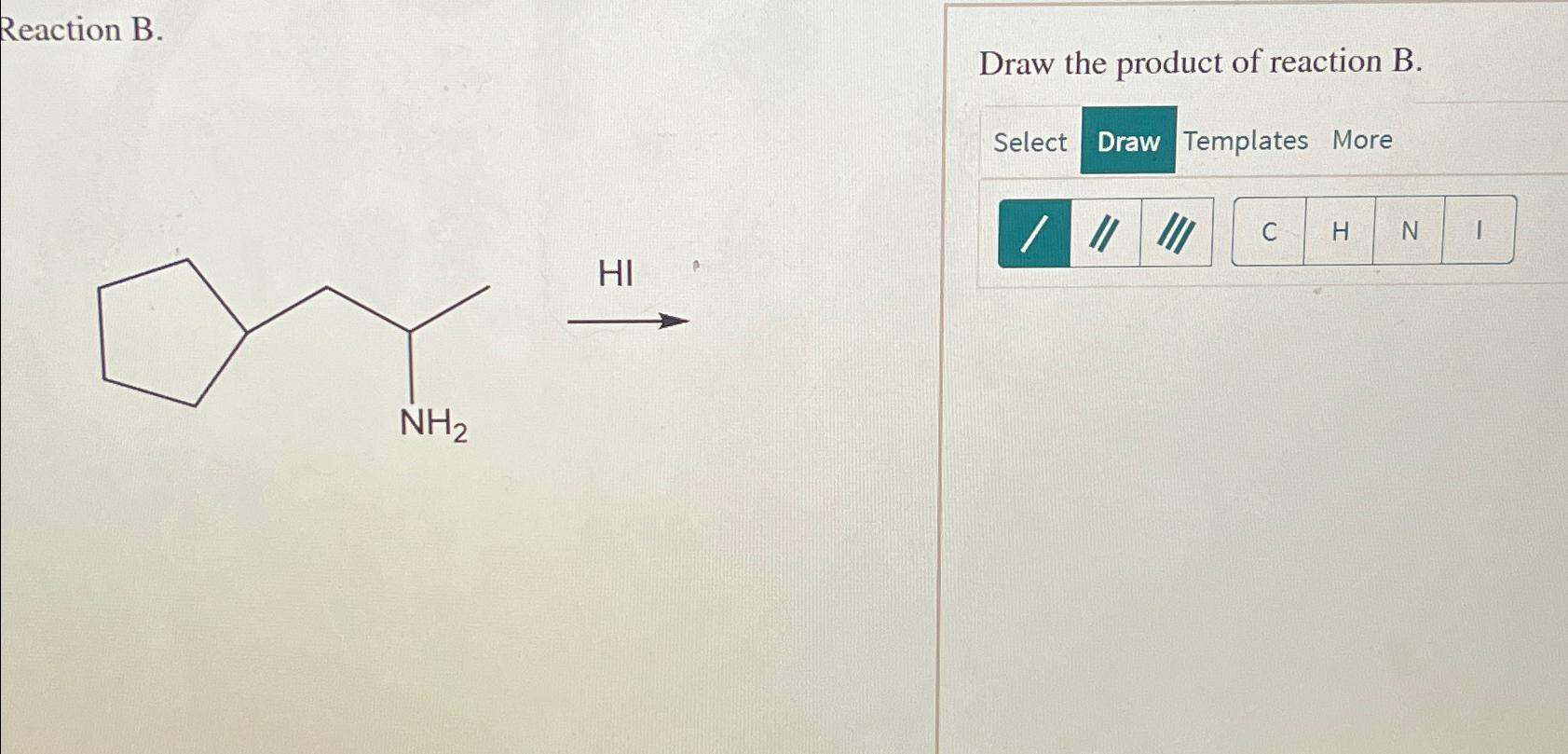 Solved Reaction B.Draw the product of reaction | Chegg.com