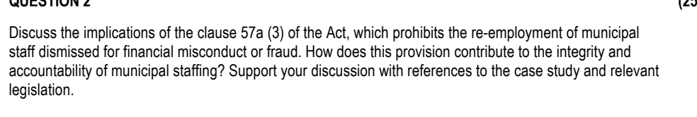 Solved Discuss the implications of the clause 57 ﻿a (3) ﻿of | Chegg.com