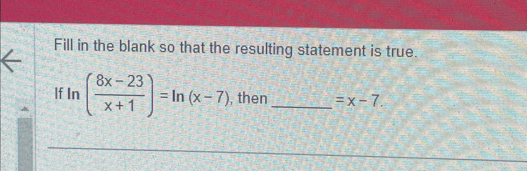 Solved Fill in the blank so that the resulting statement is | Chegg.com