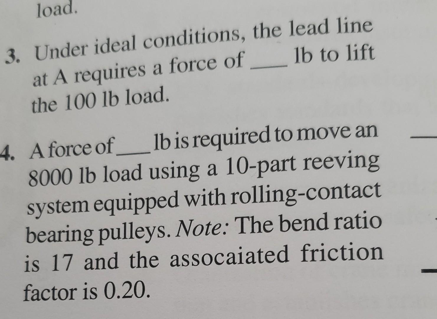 3. Under ideal conditions, the lead line at A | Chegg.com