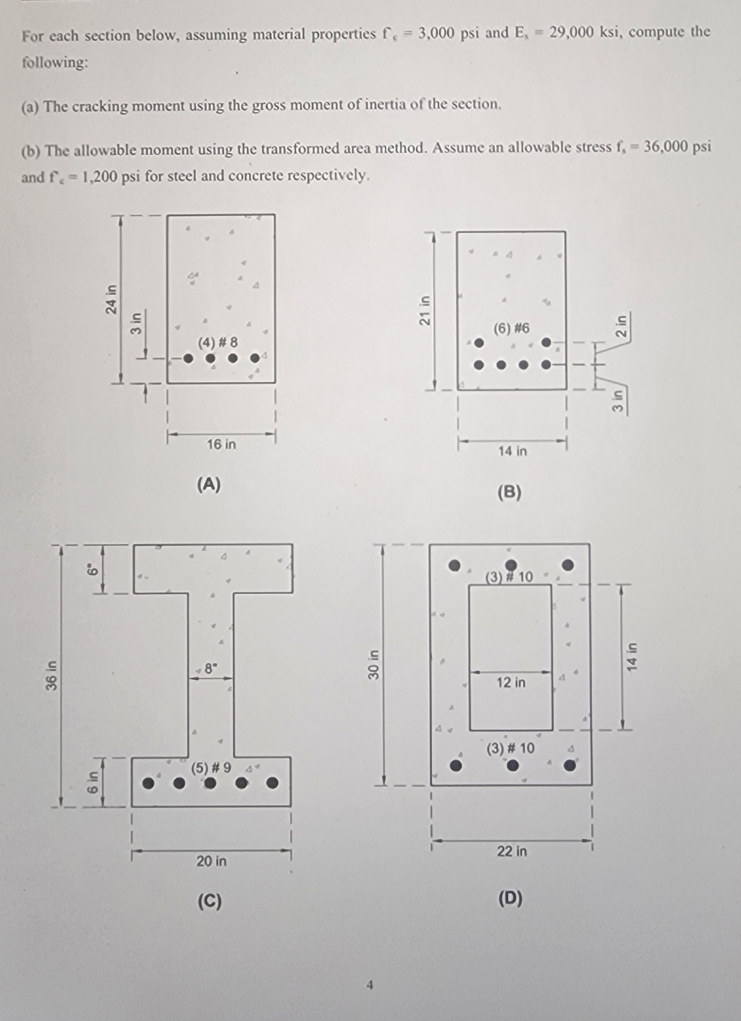 Solved For each section below, assuming material properties | Chegg.com